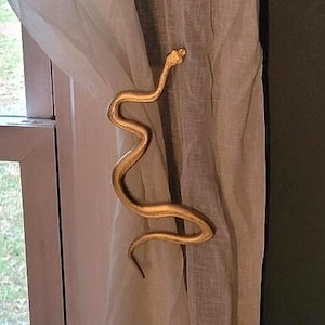 Snake Curtain Holdbacks Set of 2 | Serpent Tie Backs | Dark Academia ...