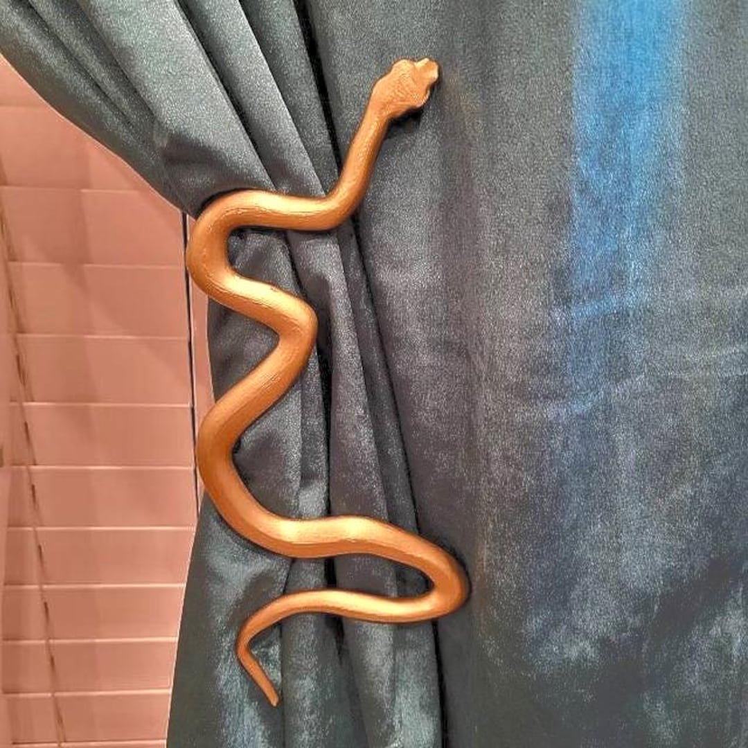 Snake Curtain Holdbacks Set of 2 | Serpent Tie Backs | Dark Academia ...