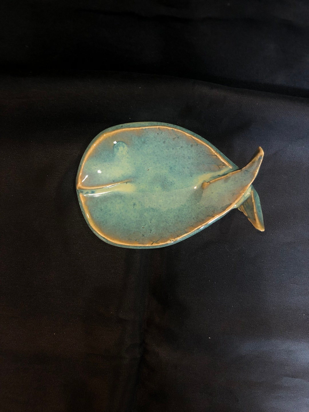 Ceramic/pottery/clay/ Stoneware Fish Spoon Rest/dish/catch-all/tea Rest ...