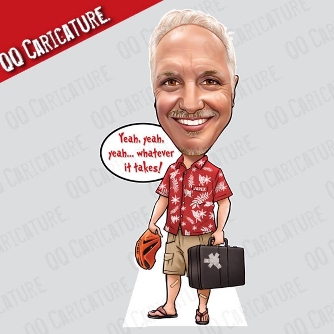 1 Person Custom Cartoon Life Size Cutout style01 - Etsy