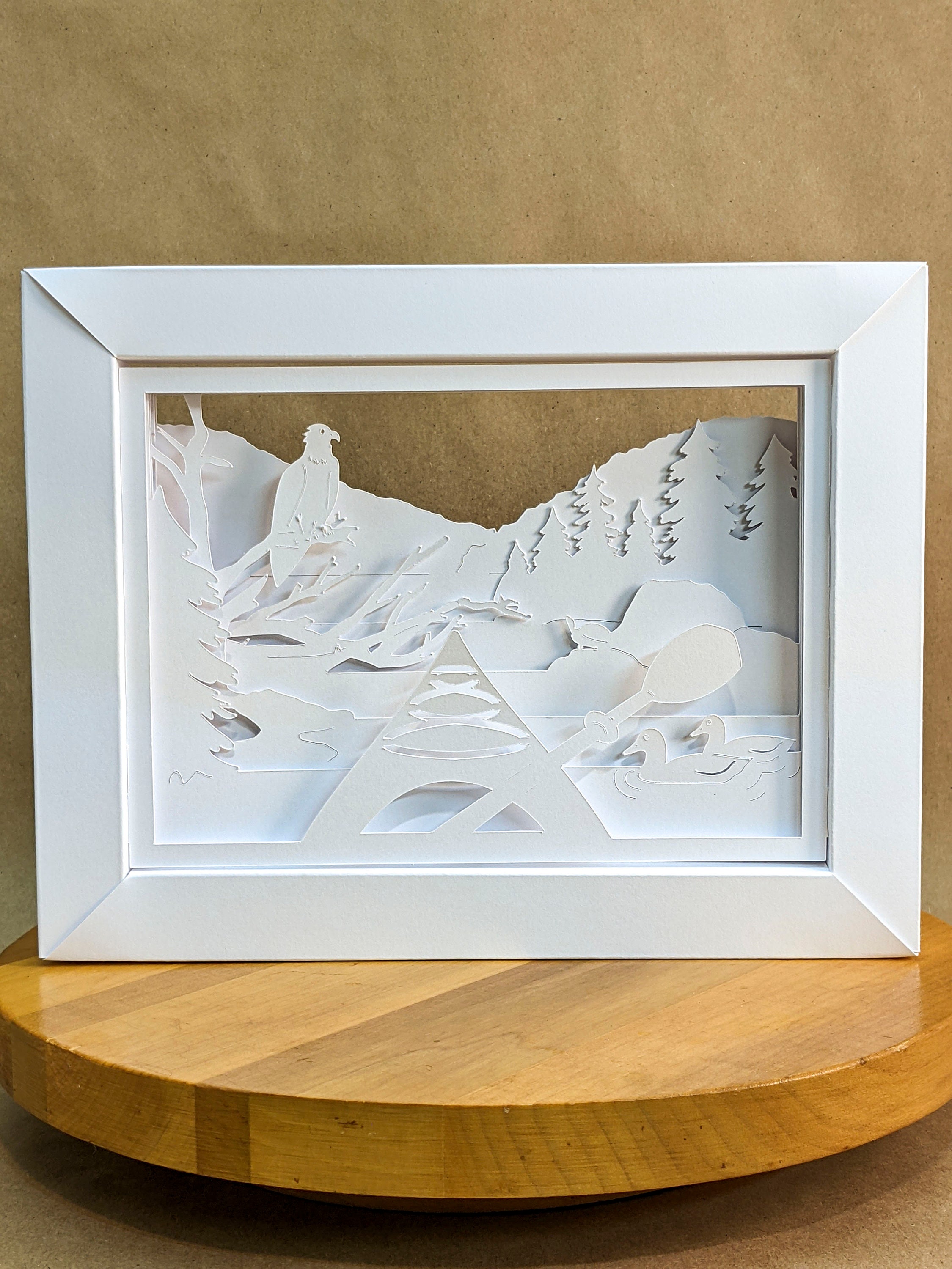 Kayaking Layered Scene Template, SVG, EPS, for DIY Use With Cricut ...