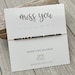 Miss You Morse Code Bracelet | Custom Morse Code Bracelet | Hidden ...