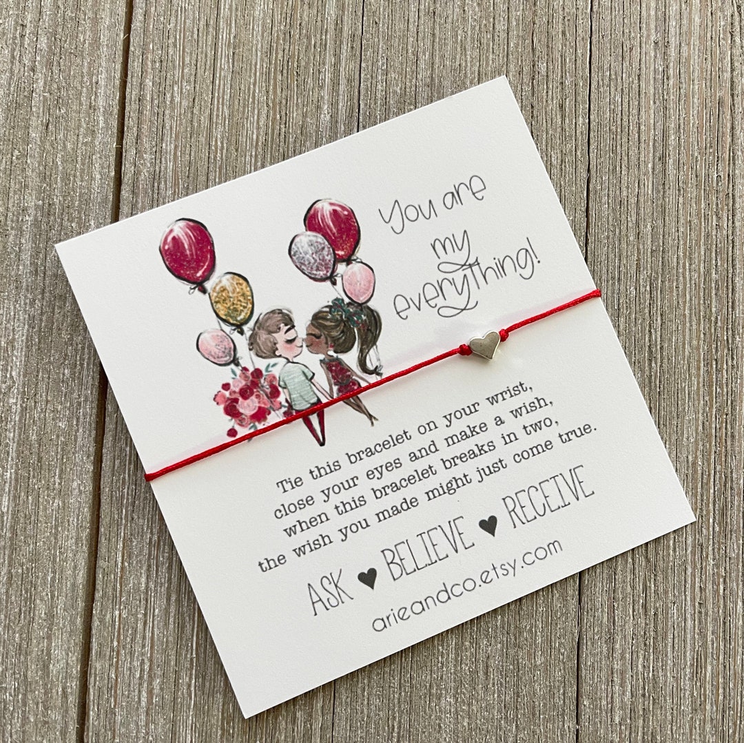 You Are My Everything Valentines Day Wish Bracelet, Best Friends ...