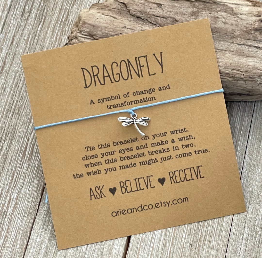 Dragonfly Wish Bracelet, Dragonfly Bracelet, Best Friends Bracelet ...
