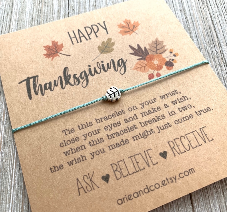 Happy Thanksgiving Wish Bracelet Friendship Bracelet Best - Etsy
