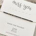 Miss You Morse Code Bracelet | Custom Morse Code Bracelet | Hidden ...