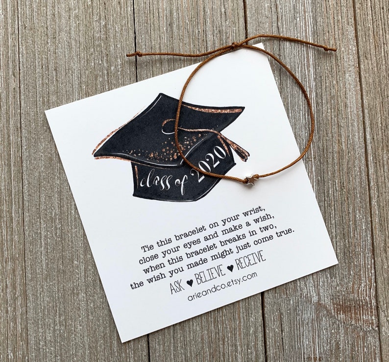 Graduation Wish Bracelet Graduation Gift 2020 Graduation | Etsy