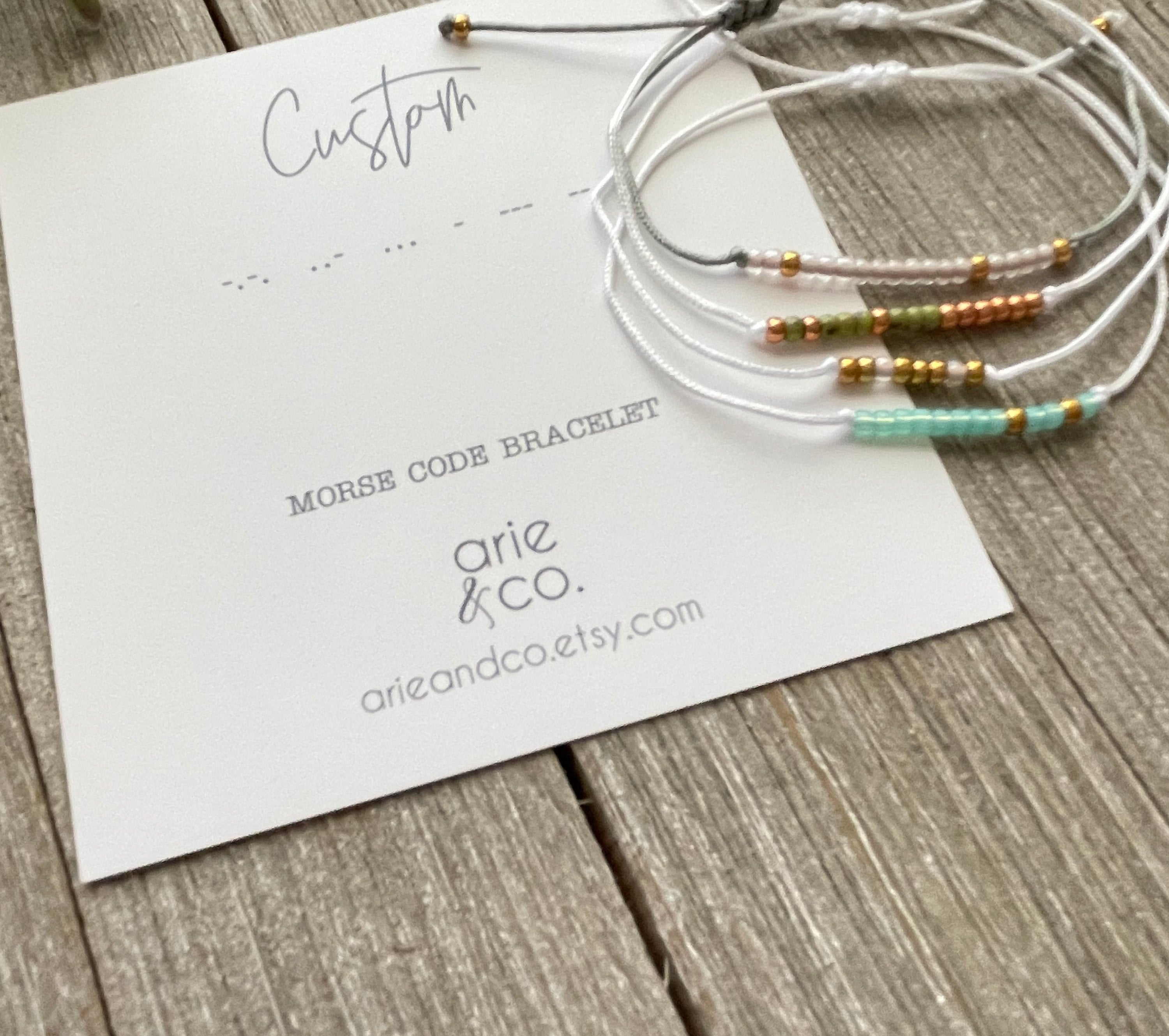 Nana Morse Code Bracelet Custom Morse Code Bracelet Morse | Etsy