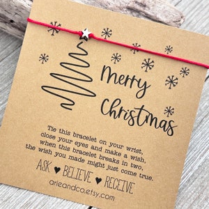Merry Christmas Wish Bracelet, Christmas Wish Bracelet, Christmas Card ...