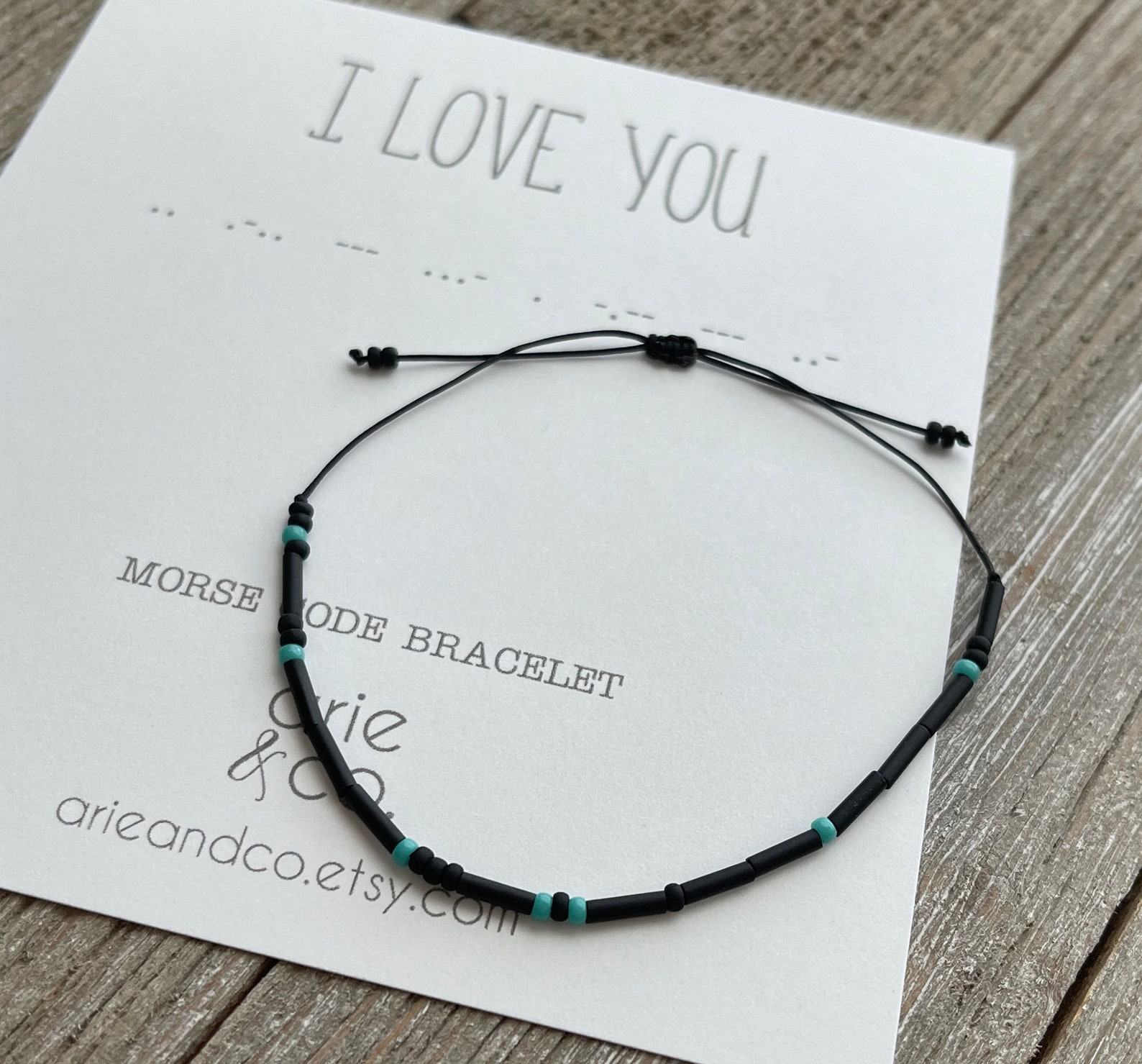 I Love You Morse Code Bracelet Custom Morse Code Bracelet - Etsy