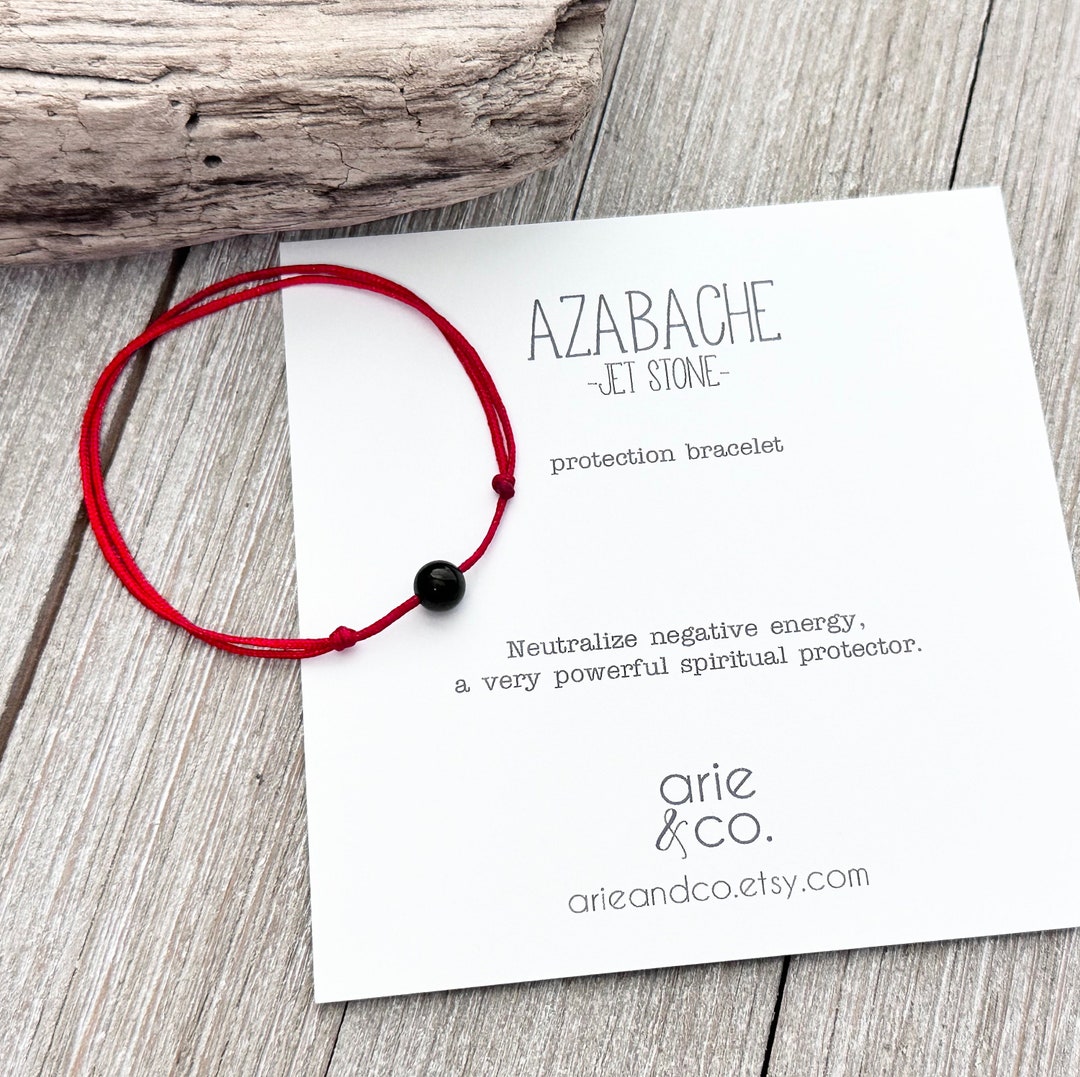 Black Azabache Bracelet, Azabache Red String Bracelet, Red String ...