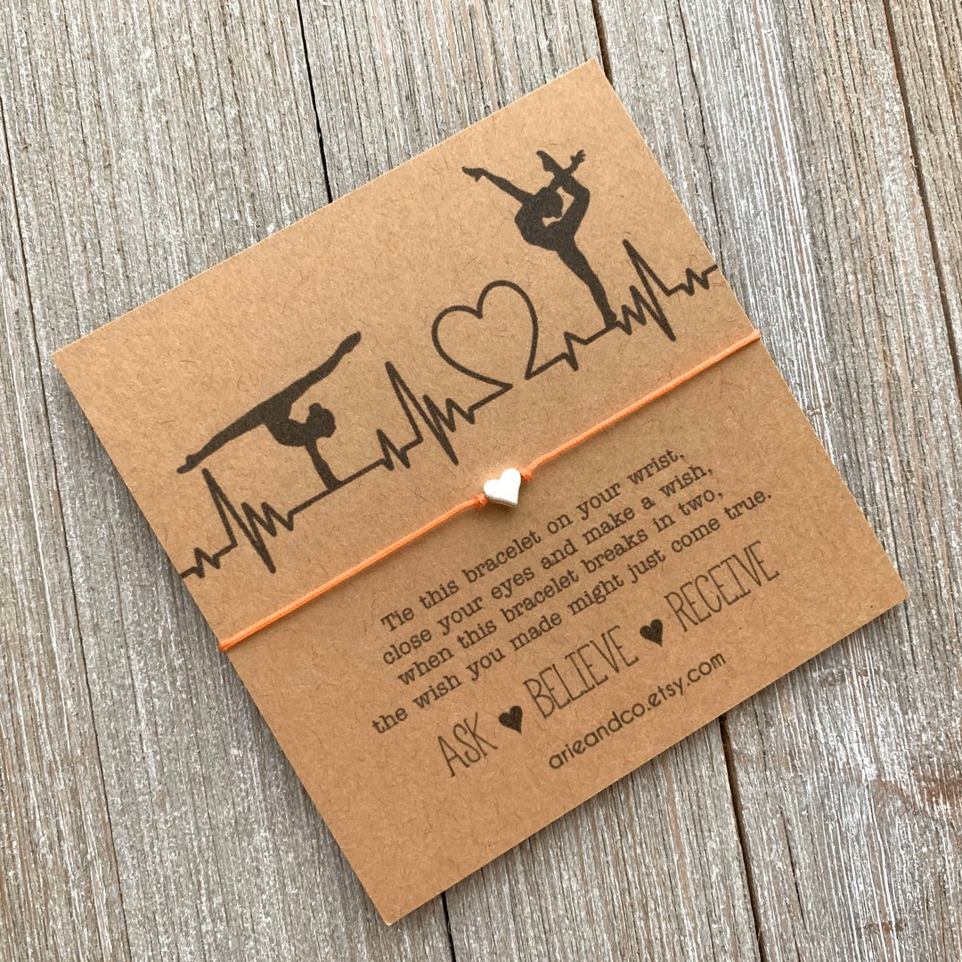 Dance Heartbeat Wish Bracelet, Dance Team Gifts, Dance Gift, Dancer ...