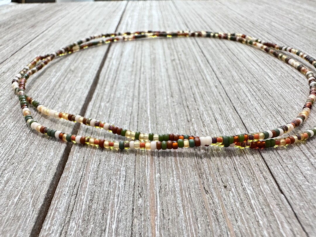 B A L I - Dainty Stretchy Choker, Multi Color Beaded Choker, Boho ...