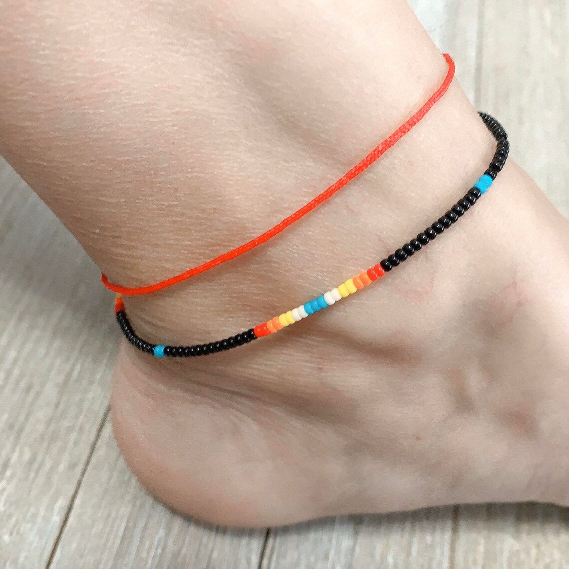 Dainty Native American Style Anklet Bracelet Minimalist and - Etsy