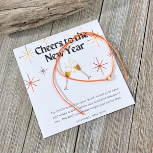 Cheers to the New Year Wish Bracelet, New Year Wish Bracelet, New Year ...