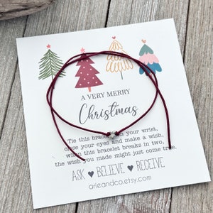 A Very Merry Christmas Wish Bracelet, Christmas Wish Bracelet ...