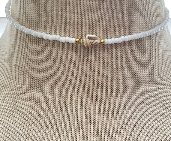Beaded Choker Nassa Shell Choker Boho Choker Sea Shell - Etsy