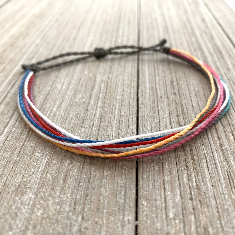 Surfer Bracelets Anklet Bracelets Boho Multi Color Bracelet | Etsy