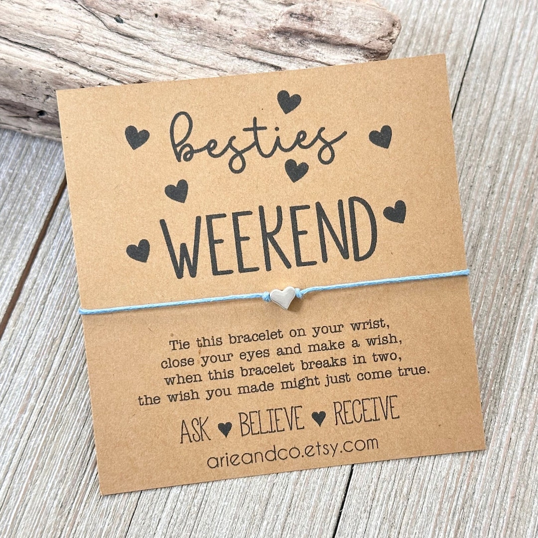 Girls Trip Wish Bracelet: Besties Weekend Gift - Etsy