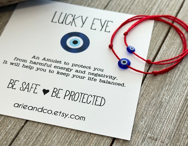 Mom and Child Evil Eye Protection Red String Bracelet Set, Couples ...