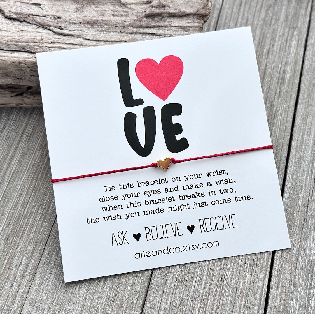 Love Wish Bracelet, Best Friends Bracelet, Friends Gift, Love ...