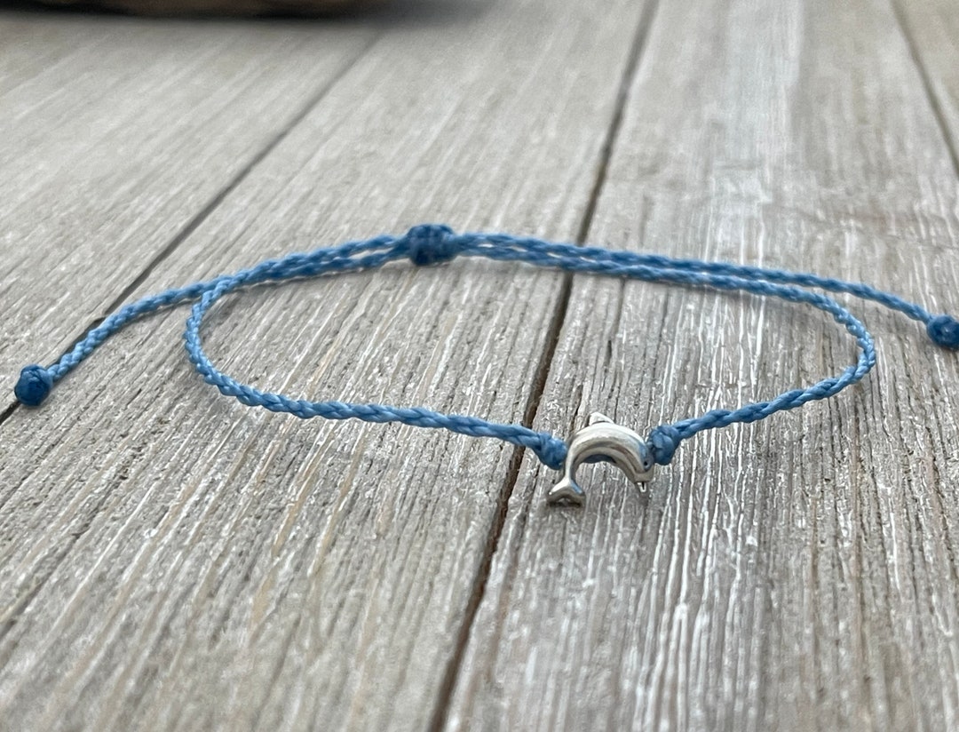 Dolphin Waterproof Braided Anklet or Bracelets, Handspun Waterproof ...