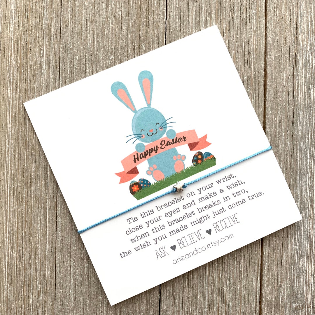 Happy Easter Wish Bracelet, Easter Bunny Bracelet, Happy Easter ...