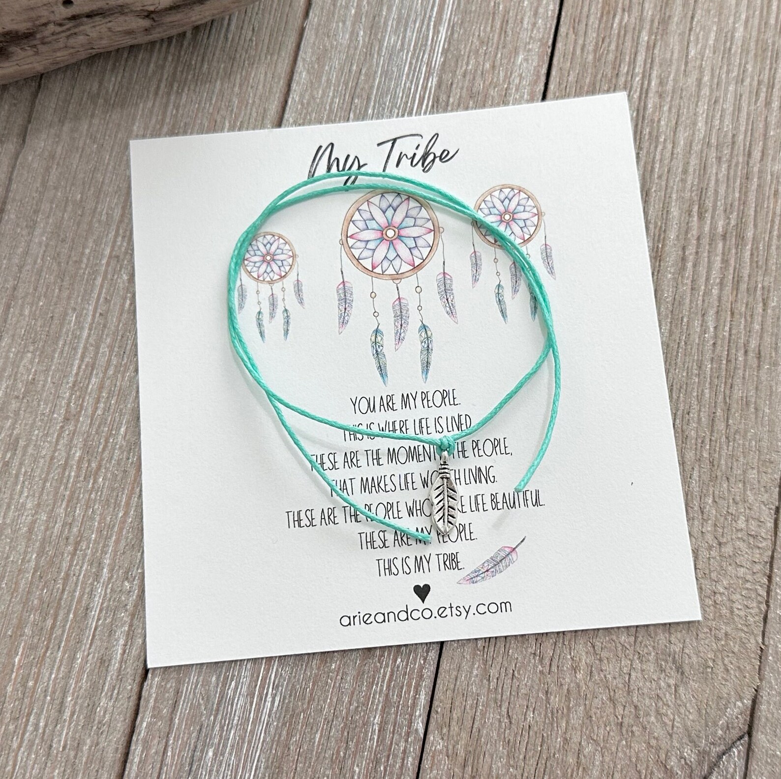 My Tribe Wish Bracelet, Tribe Gift, Best Friend Bracelet, Friend Gift ...