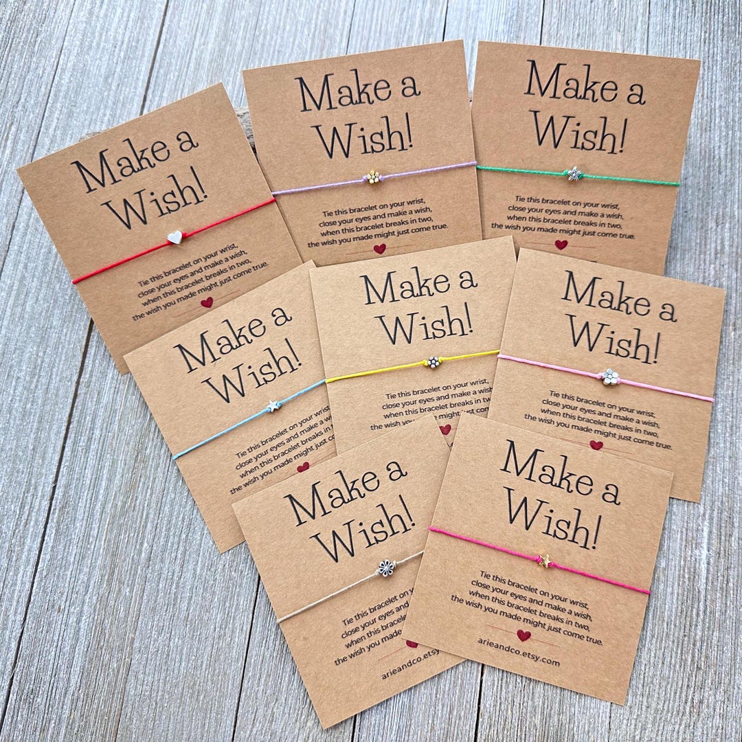 Make a Wish Bracelet, Custom Wish Bracelet, Friendship Bracelet ...