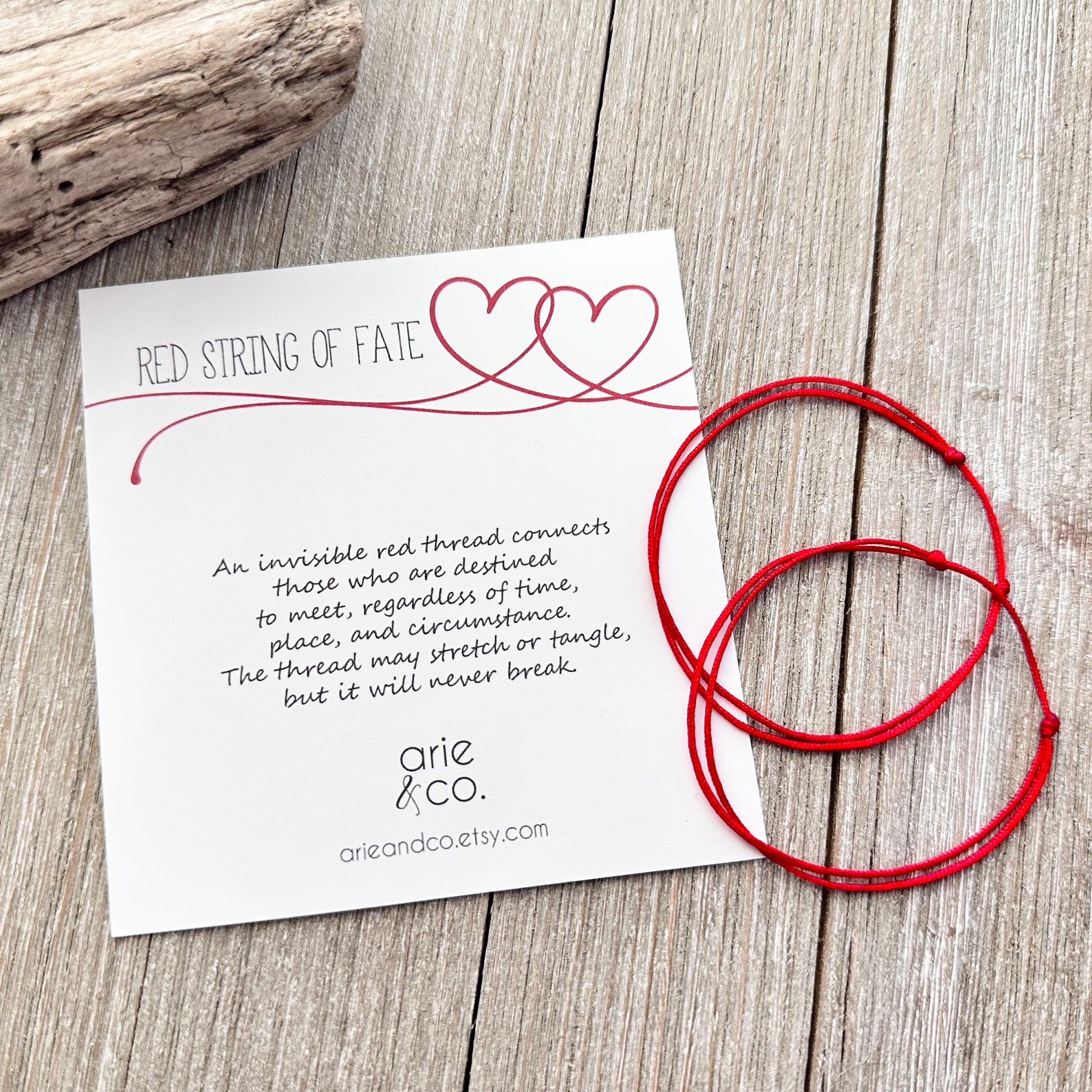 Red String of Fate Couples Bracelet, Red String Bracelet, Love and ...