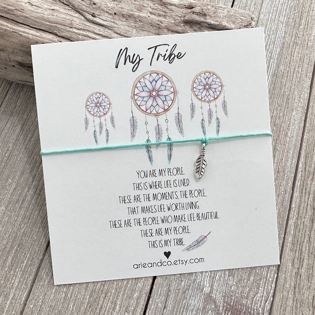 My Tribe Wish Bracelet, Tribe Gift, Best Friend Bracelet, Friend Gift ...