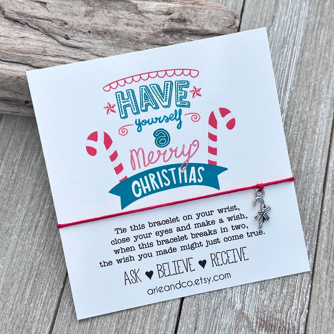 Have Yourself a Merry Christmas Wish Bracelet, Christmas Bracelet ...