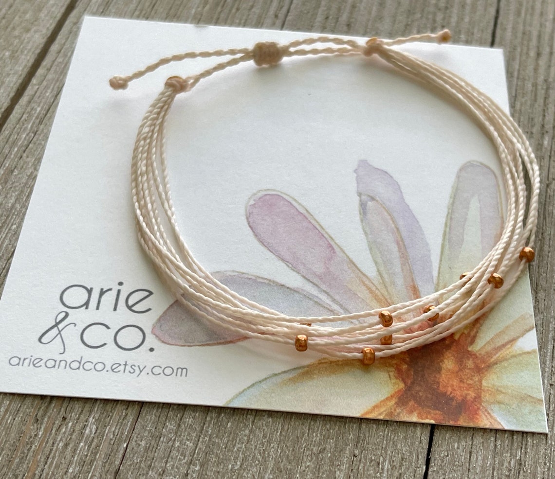 Surfer Beaded Waterproof Bracelets Anklet Bracelets - Etsy