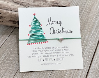 A Very Merry Christmas Wish Bracelet, Christmas Wish Bracelet ...