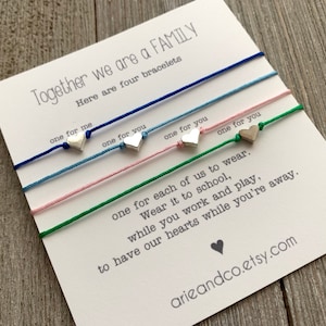 Together We Are A Family Bracelets, Back to School Bracelet, Birthday ...
