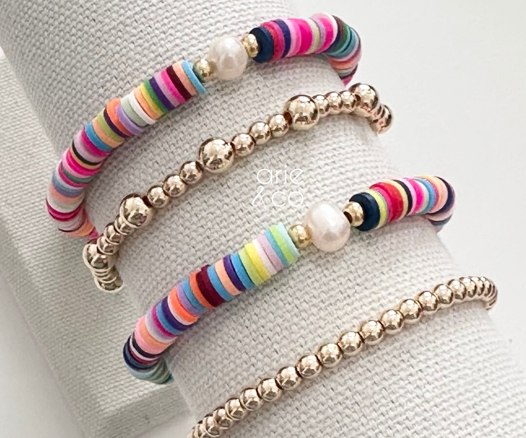 Colorful Pearl Bracelet | Multi Color Bead Bracelet | Pearl Bracelet ...