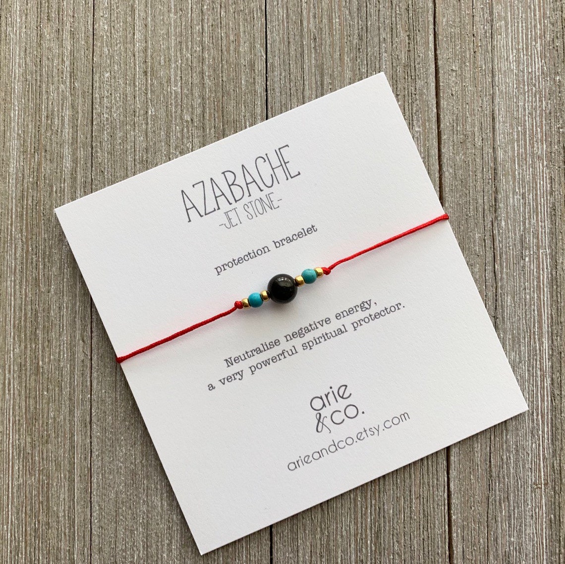 Genuine Azabache Bracelet Jet Stone and Turquoise Bracelet - Etsy