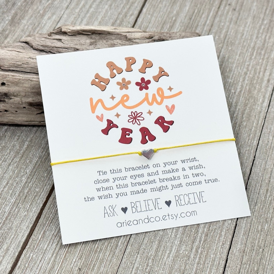 Happy New Year Wish Bracelet, New Year Wish Bracelet, New Year Wishes ...