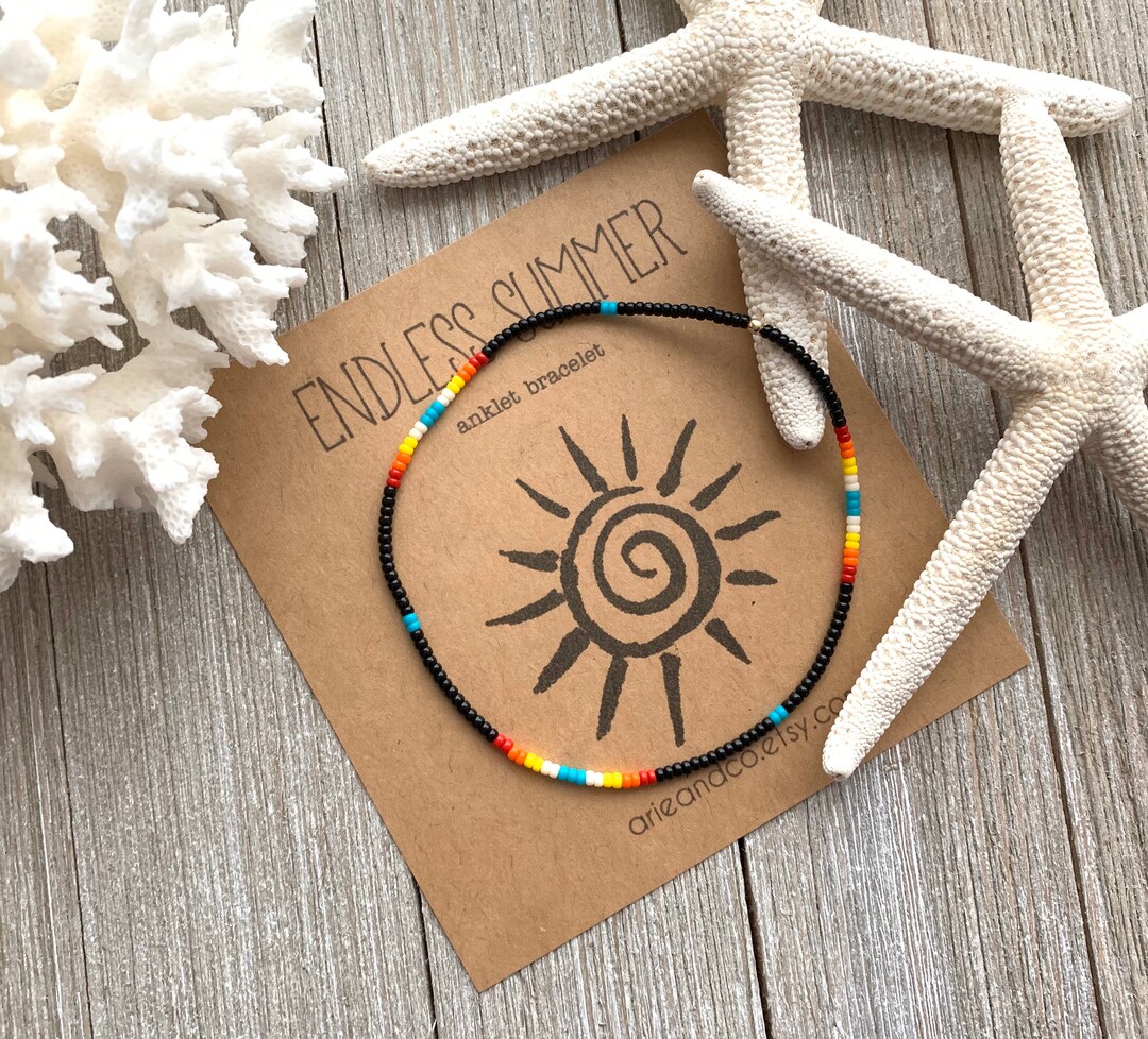 Dainty Native American Style Anklet Bracelet, Minimalist and Dainty ...