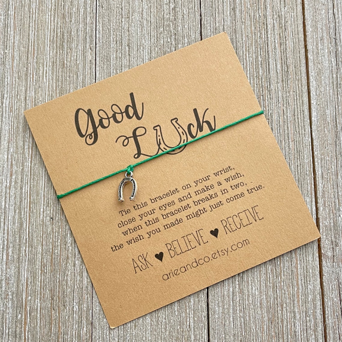 Good Luck Wish Bracelet Good Luck Wishlet Bracelet Best | Etsy