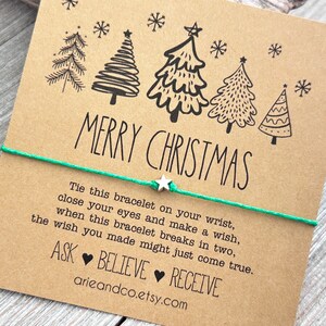 Merry Christmas Wish Bracelet, Christmas Wish Bracelet, Christmas Card ...