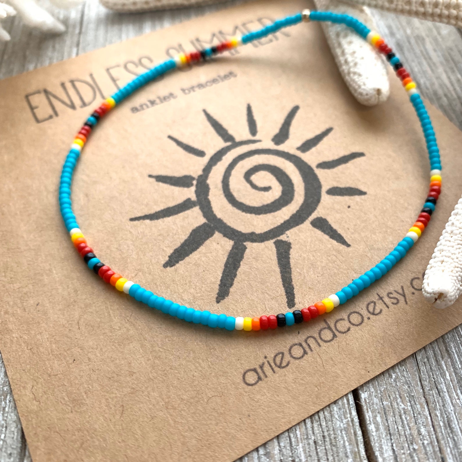 Dainty Native American Style Anklet Bracelet Minimalist and - Etsy
