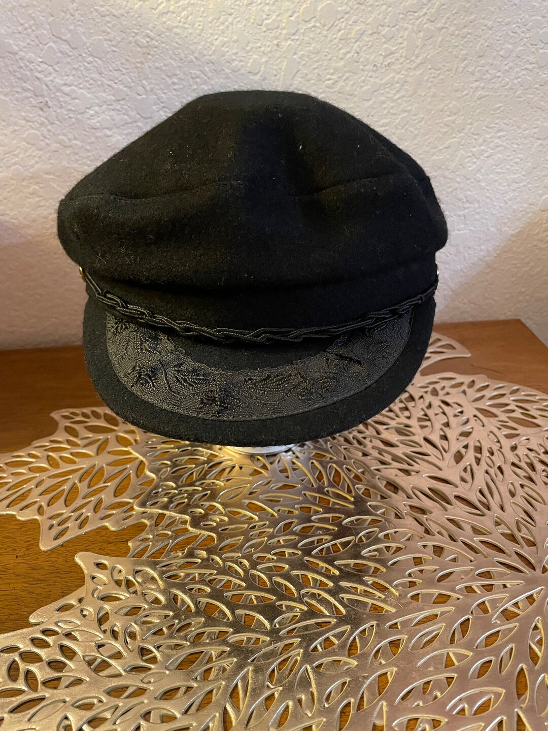 Vintage Wool Greek Fisherman Fiddler Cap Hat Made in Greece - Etsy