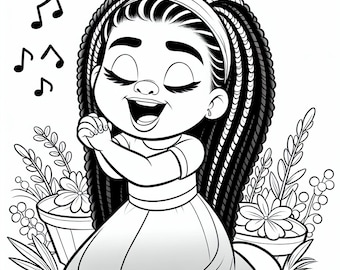 Praying Girl Coloring Page | Kids Printable Coloring Page | Church ...