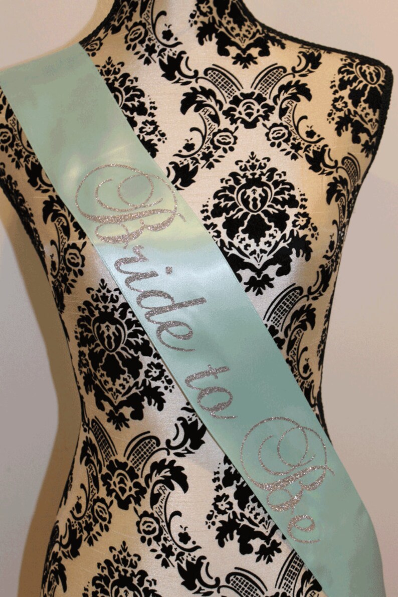 Bachelorette Sash Bride to Be Sash Turquoise Blue | Etsy