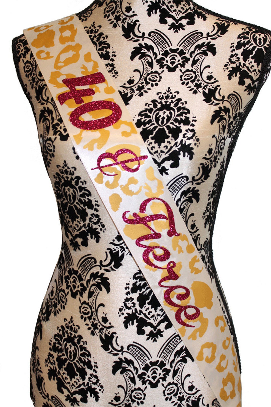 Birthday Party Sash, Party Sash, Animal Print Sash, 40th Birthday, 30th ...