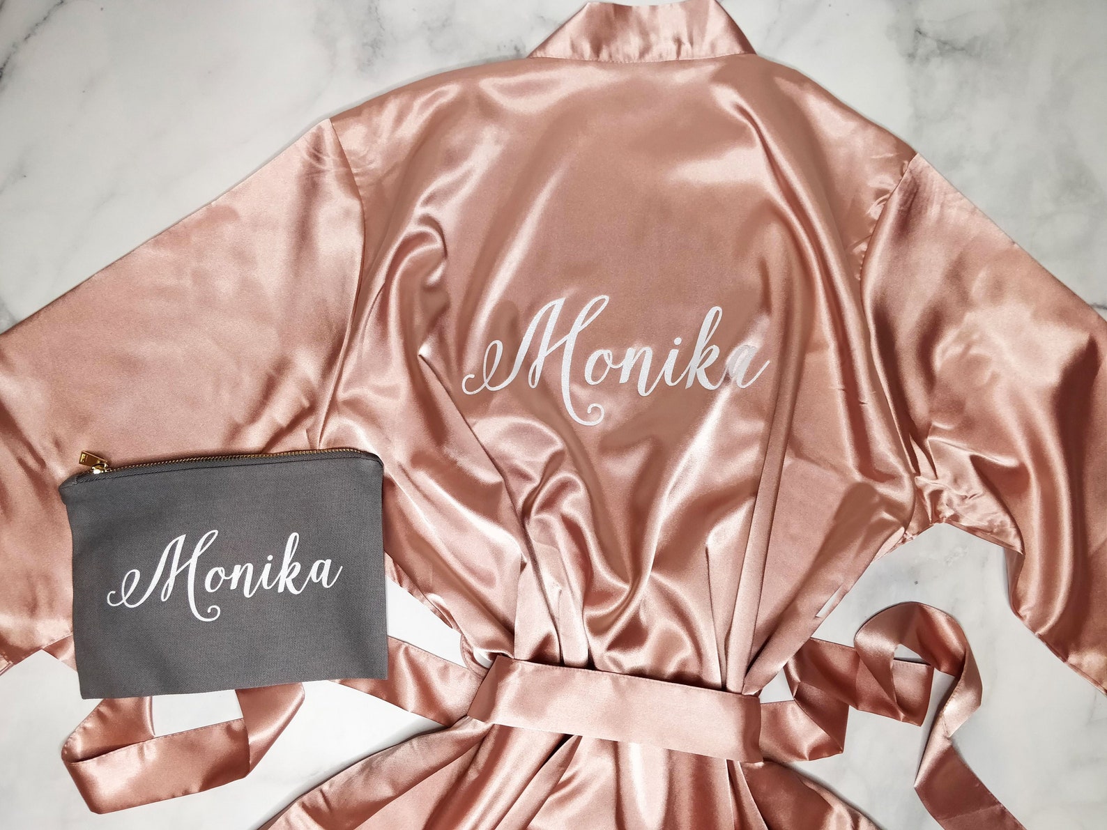 Rose Gold Bridesmaid Robe Bridesmaid Gift Bridesmaid Robes - Etsy