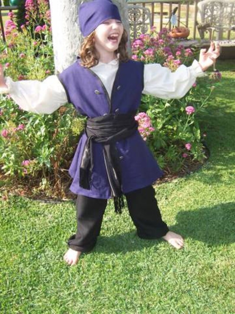 Kids Renaissance Costume Buccaneer Pirate Swashbuckler Childs Boys or ...