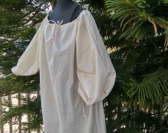 Renaissance Dress Medieval Costume Chemise Undergown Petticoat Full ...