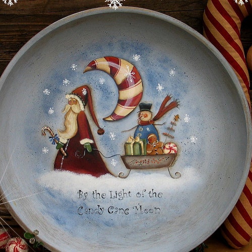 By the Light of the Candy Cane Moon by Terrye French - Etsy
